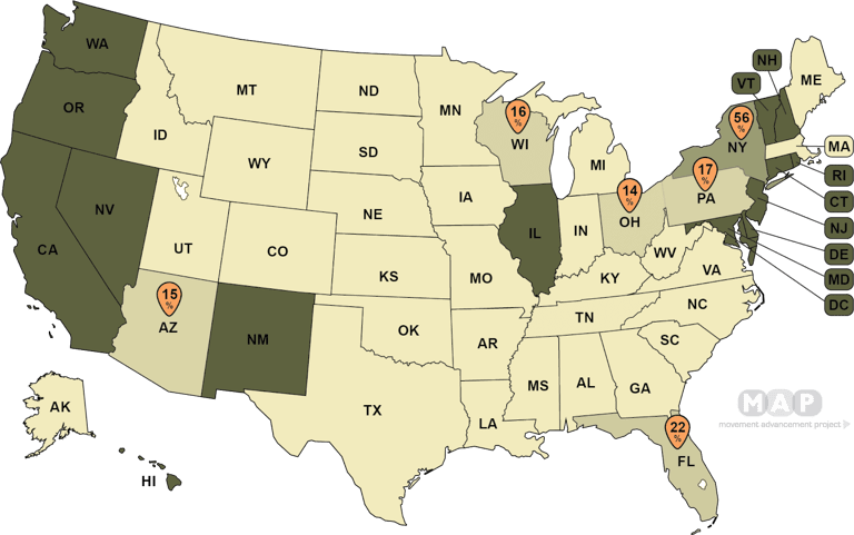 Is Conversion Therapy Banned in Your City? This Map Will Tell You - INTO