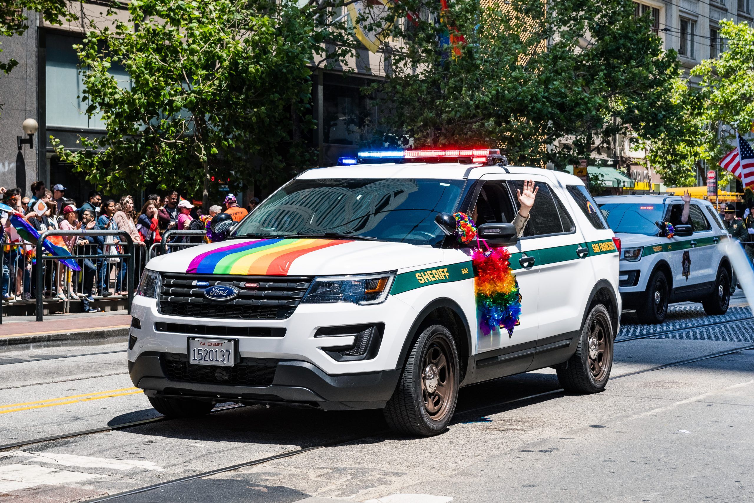 Ok What's Up with Those Rainbow Cop Cars? - INTO